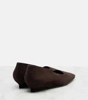 THE ROW June Suede Wedges