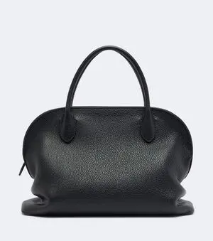 THE ROW Agnes 12 Leather Top-handle Bag - Black