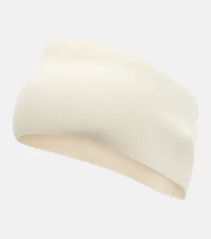 THE ROW Ombrea Cashmere And Silk-blend Headband - White