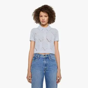 Sablyn Cadence Shrunken Polo - Blue