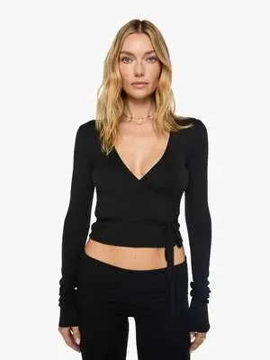Eterne Terne Wrap Top - Black