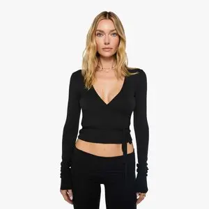 Eterne Wrap Top - Black