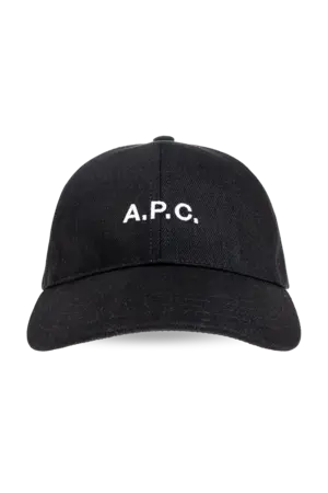 A.p.c. Cotton Baseball Cap - Black