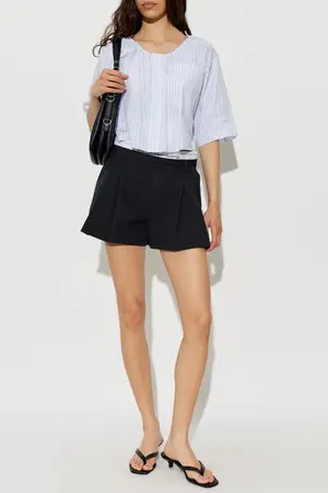 Alexander Wang Striped Cropped Shirt