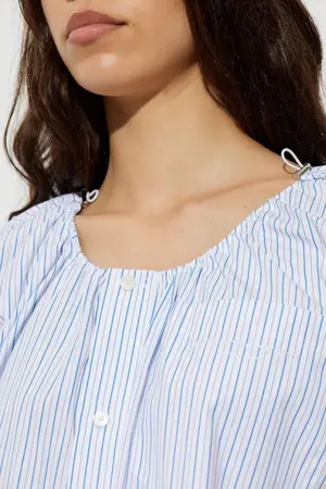 Alexander Wang Striped Cropped Shirt