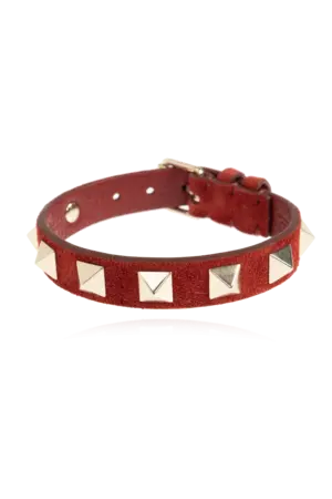 Valentino Garavani Suede Bracelet With Studs