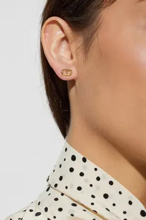 Valentino Garavani V Logo Stud Earrings