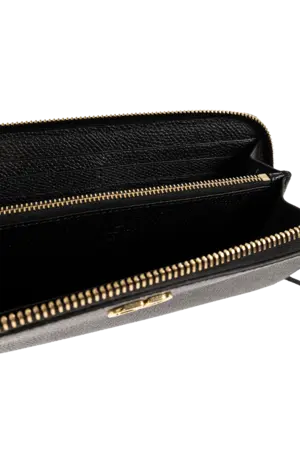 Valentino Garavani Leather Wallet With Logo - Black