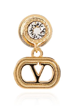 Valentino Garavani Crystal V Motif Earrings