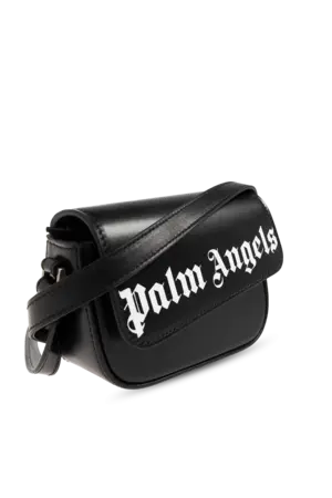 Palm Angels Leather Bag With Logo