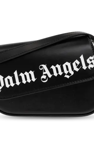 Palm Angels Leather Bag With Logo