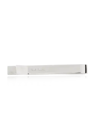 Paul Smith Engraved Brass Tie Clip - Silver