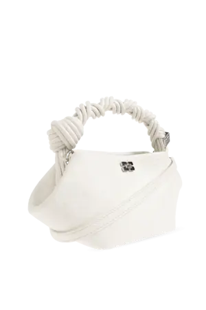GANNI Geometric Eco Leather Handbag With Twisted Handle
