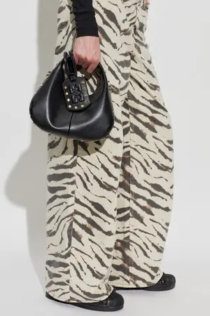 GANNI Studded Leather Hobo Bag