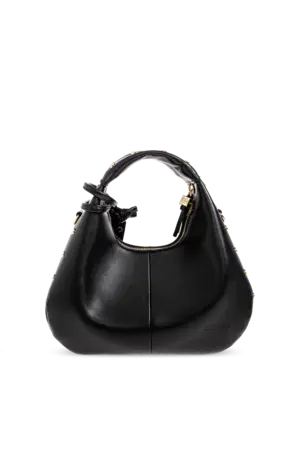 GANNI Studded Leather Hobo Bag