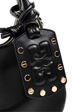 GANNI Studded Leather Hobo Bag