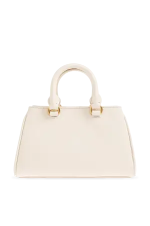 Valentino Garavani Trapezoidal Calf Leather Bag With Monogram Detail