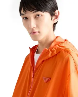 Prada Re-nylon Hooded Jacket - Orange