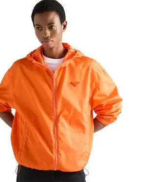 Prada Re-nylon Hooded Jacket - Orange