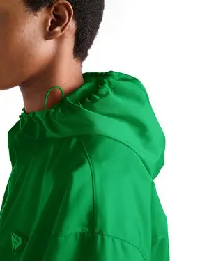 Prada Re-nylon Hooded Rain Jacket - Green