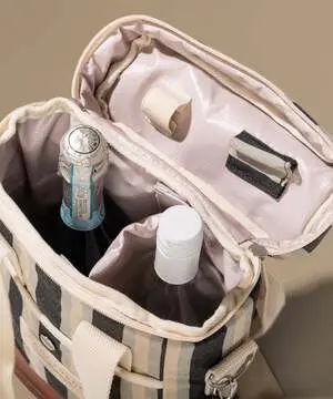 BUSINESS & PLEASURE The Wine Cooler Tote Bag - Stripe
