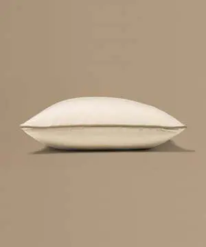 BUSINESS & PLEASURE The Small Square Throw Pillow Pillow - Tan