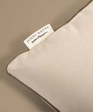 BUSINESS & PLEASURE The Small Square Throw Pillow Pillow - Tan