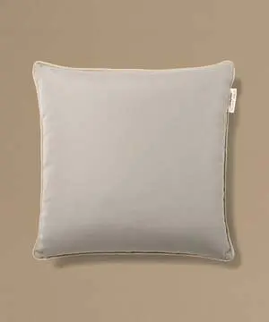 BUSINESS & PLEASURE The Small Square Throw Pillow Pillow - Fog
