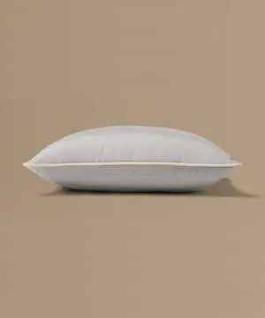 BUSINESS & PLEASURE The Small Square Throw Pillow Pillow - Fog
