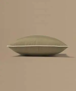 BUSINESS & PLEASURE The Small Square Throw Pillow Pillow - Green