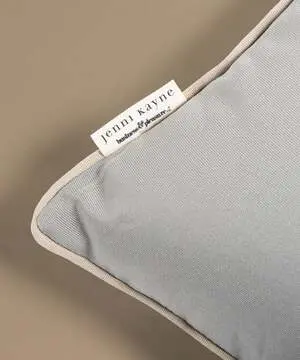 BUSINESS & PLEASURE The Euro Throw Pillow Pillow - Fog