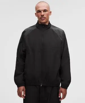 Lululemon Nylon Oversized Track Jacket - Black/graphite Grey/black