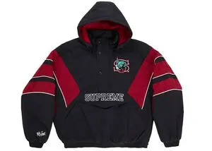 Supreme Salem Half Zip Stadium Jacket - Black