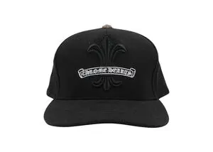 Chrome Hearts Fleur Embroidered Trucker Cap - Black