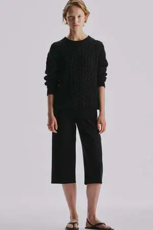 THE ROW Ozias Cropped Jersey Jogger Pants
