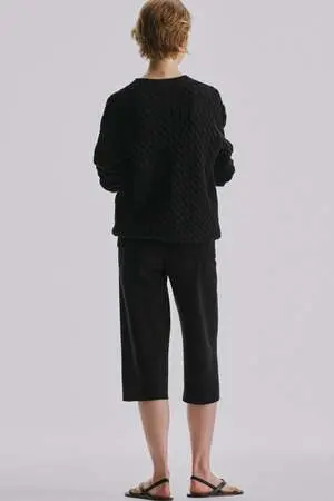 THE ROW Ozias Cropped Jersey Jogger Pants