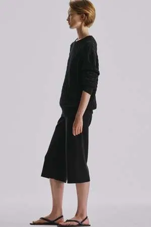 THE ROW Ozias Cropped Jersey Jogger Pants