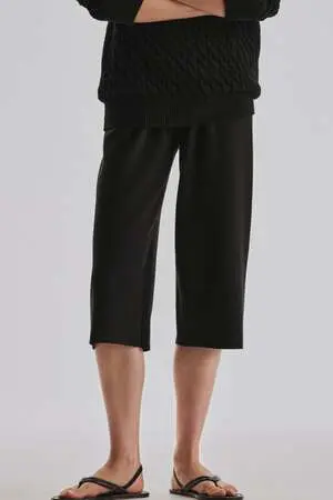 THE ROW Ozias Cropped Jersey Jogger Pants