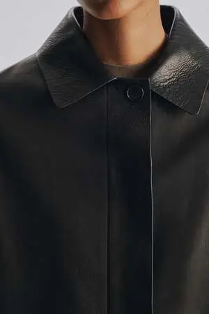 THE ROW Cintia Leather Car Coat