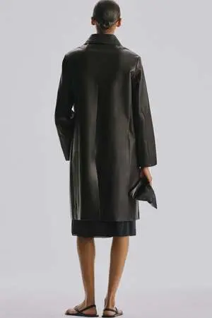 THE ROW Cintia Leather Car Coat
