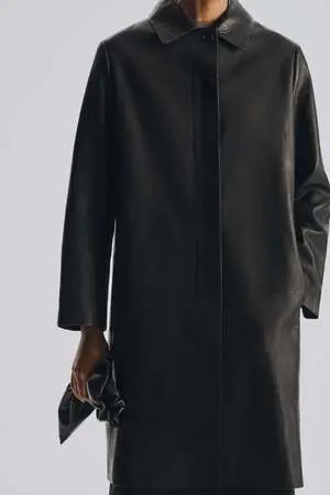 THE ROW Cintia Leather Car Coat