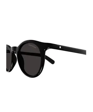 Montblanc Eyewear Round Frame Sunglasses - Black