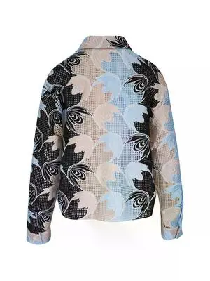Marni Floral-embroidered Mesh Zip-up Jacket