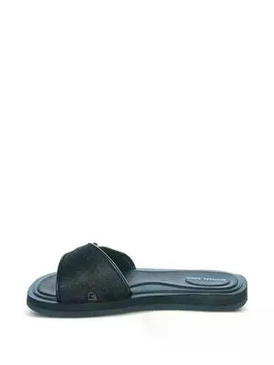 Michael Kors Glitter Logo Plaque Slides