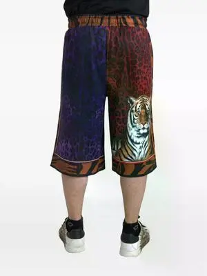 Dolce & Gabbana Tiger & Leopard Print Shorts