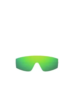 Bottega Veneta Futuristic Shield Sunglasses - Green