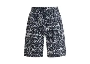Marni Scribbled Popeline Drawstring Shorts