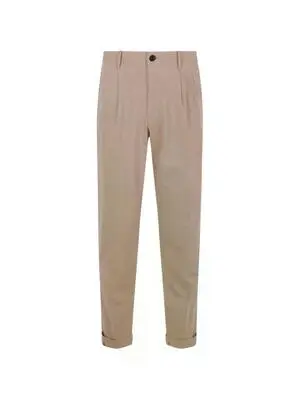Incotex Beige Pleated Trousers - Neutrals