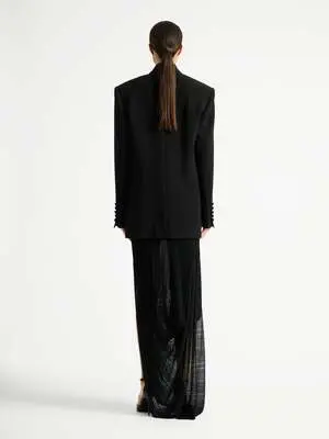 Balmain Embroidered Insect Shawl Collar Jacket