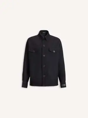 Balmain Wool Twill Overshirt